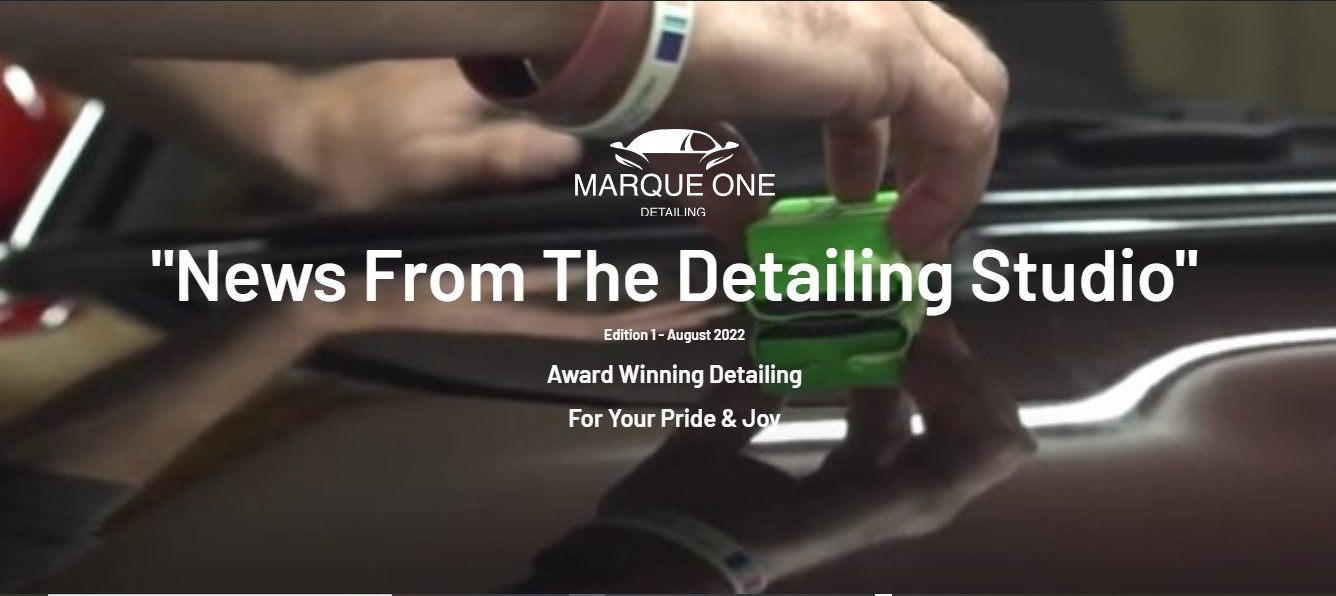 The MQ1D "News From the Detailing Studio" - By Marque One